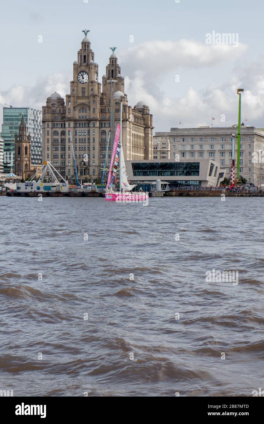 The Liverpool 2018 yacht at Liverpool waterfront during the Parade of ...