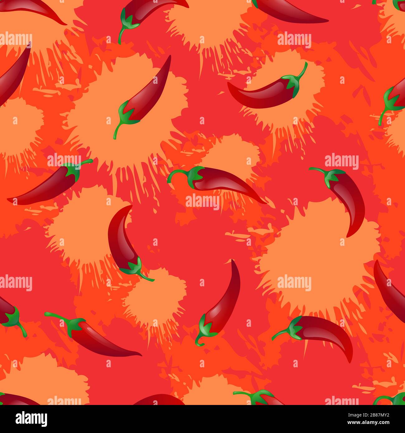 Pepper seamless pattern Stock Vector Image & Art - Alamy