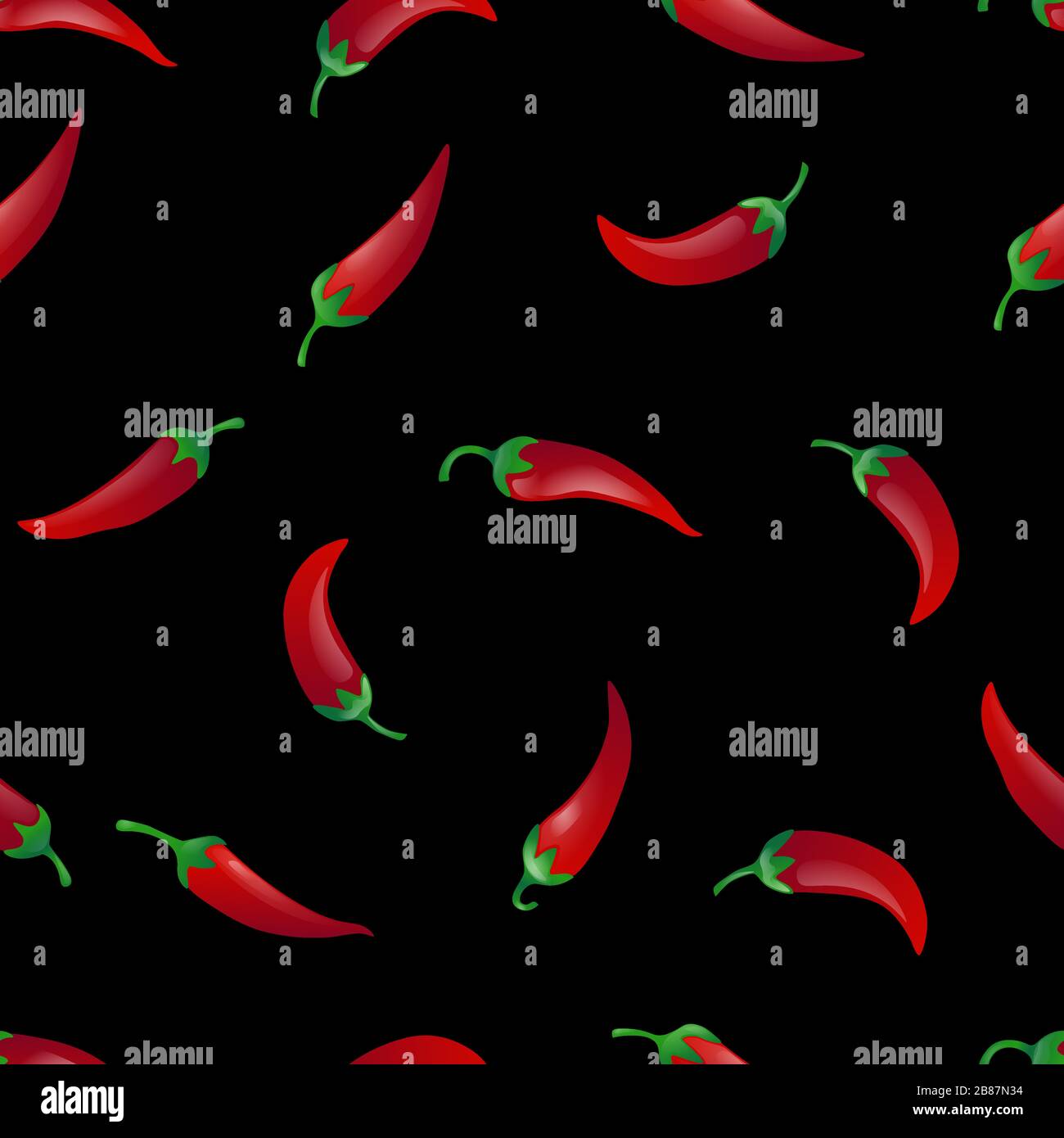 Pepper seamless pattern Stock Vector Image & Art - Alamy