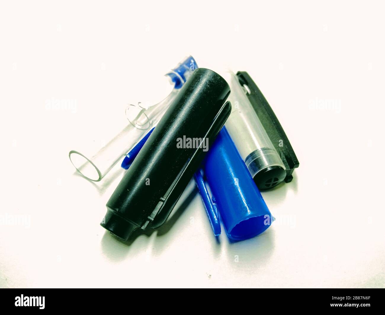A picture of ink pen caps Stock Photo - Alamy