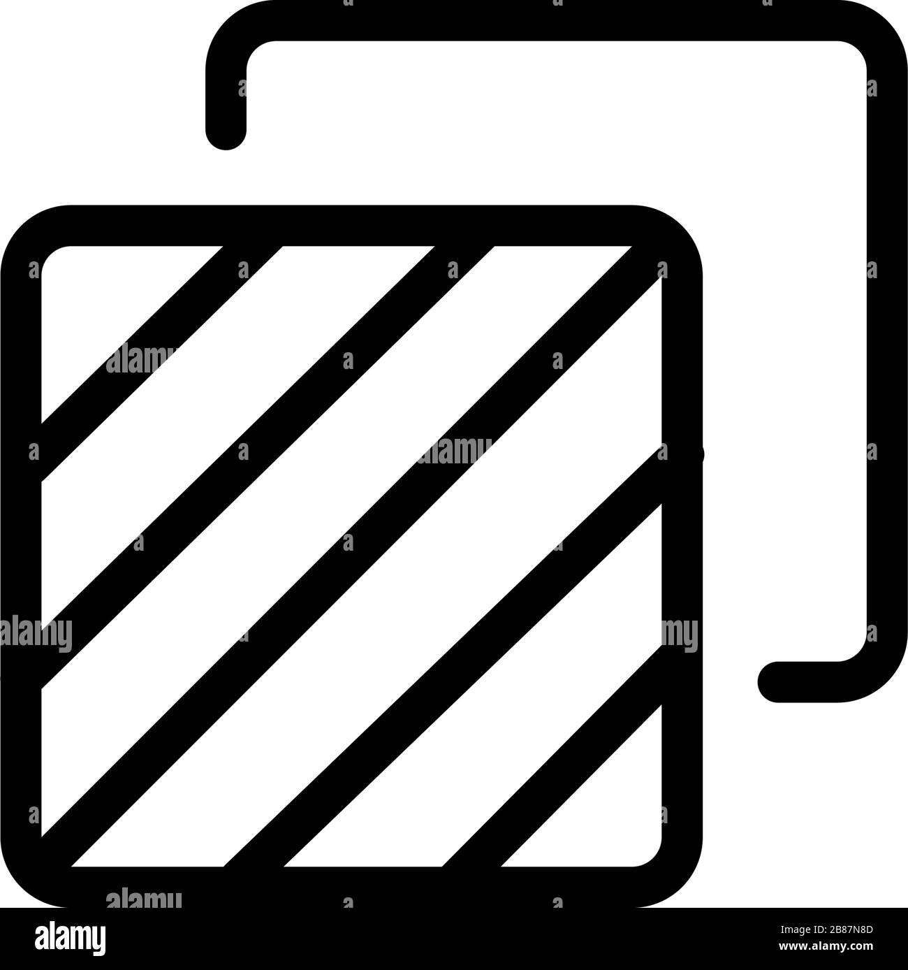 two layers icon vector outline illustration Stock Vector Image & Art ...