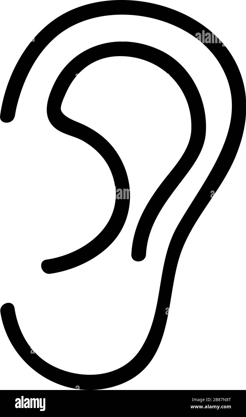 Human ear sound waves Black and White Stock Photos & Images - Alamy