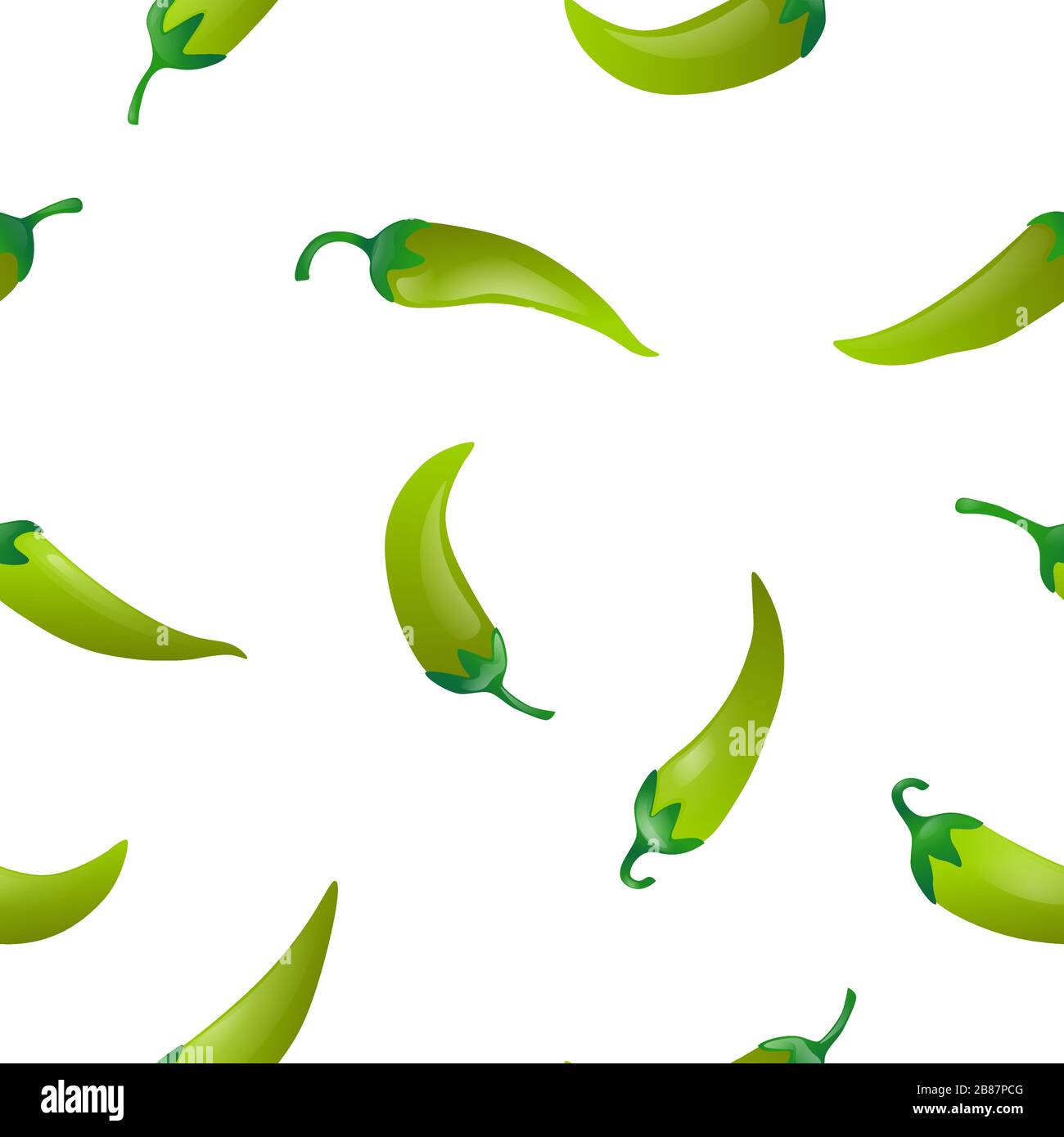 Green pepper pattern Stock Vector Images - Alamy