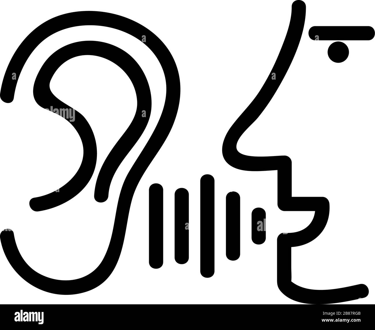 2 Ears Clipart Black And White