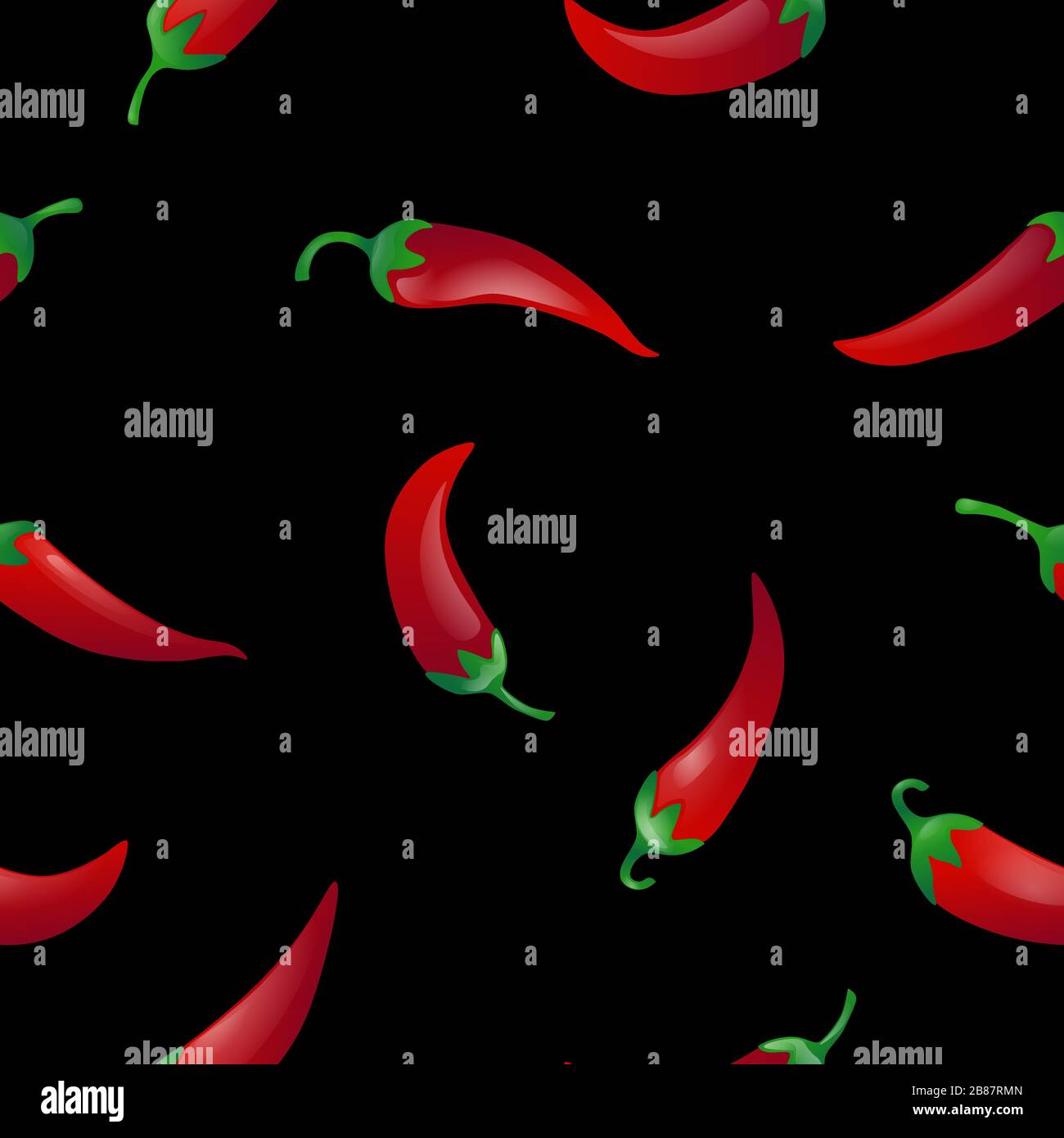 Pepper seamless pattern Stock Vector Image & Art - Alamy