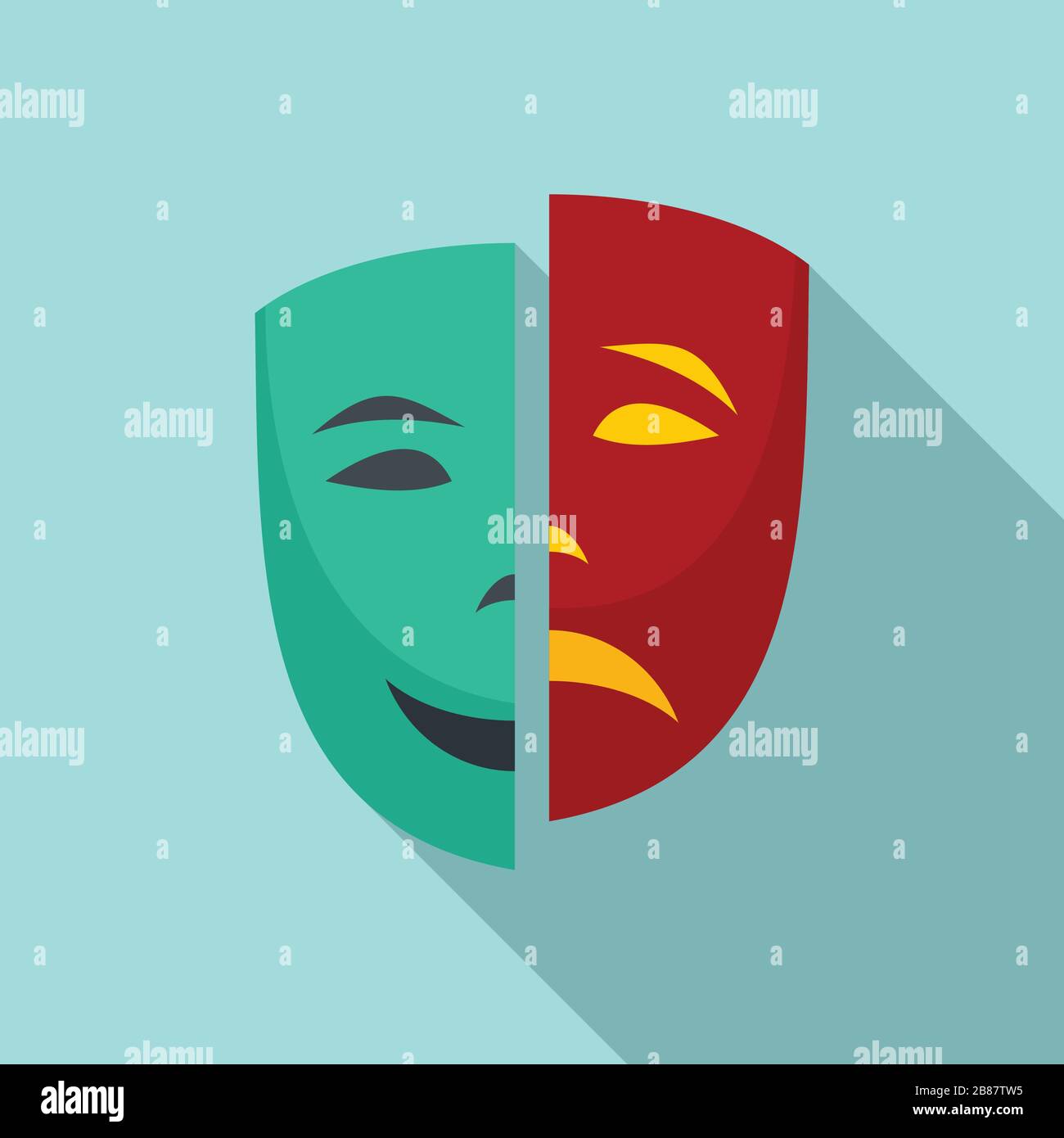 Personality disorder icon. Flat illustration of personality disorder ...