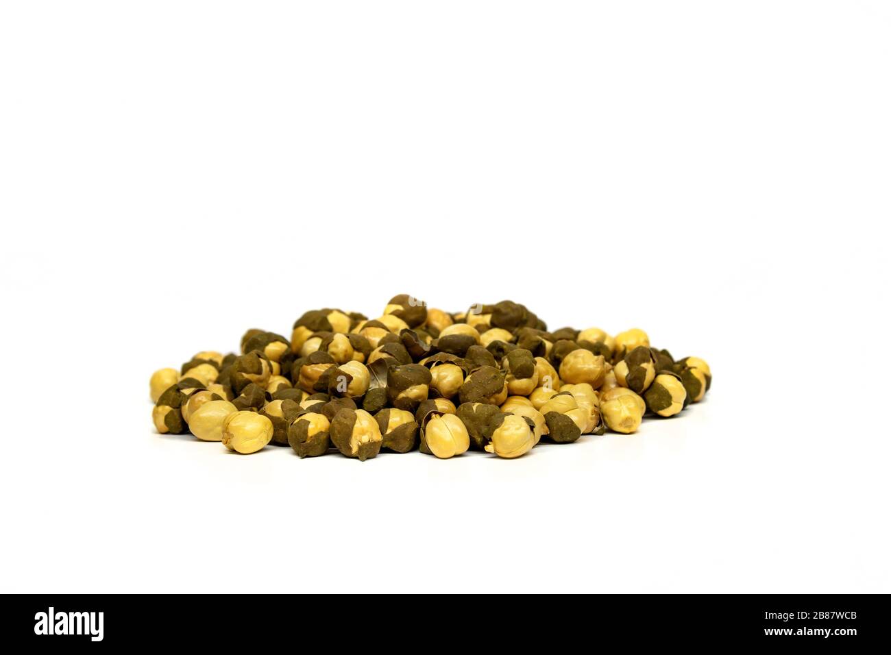 Roasted black gram isolated on white background Stock Photo - Alamy