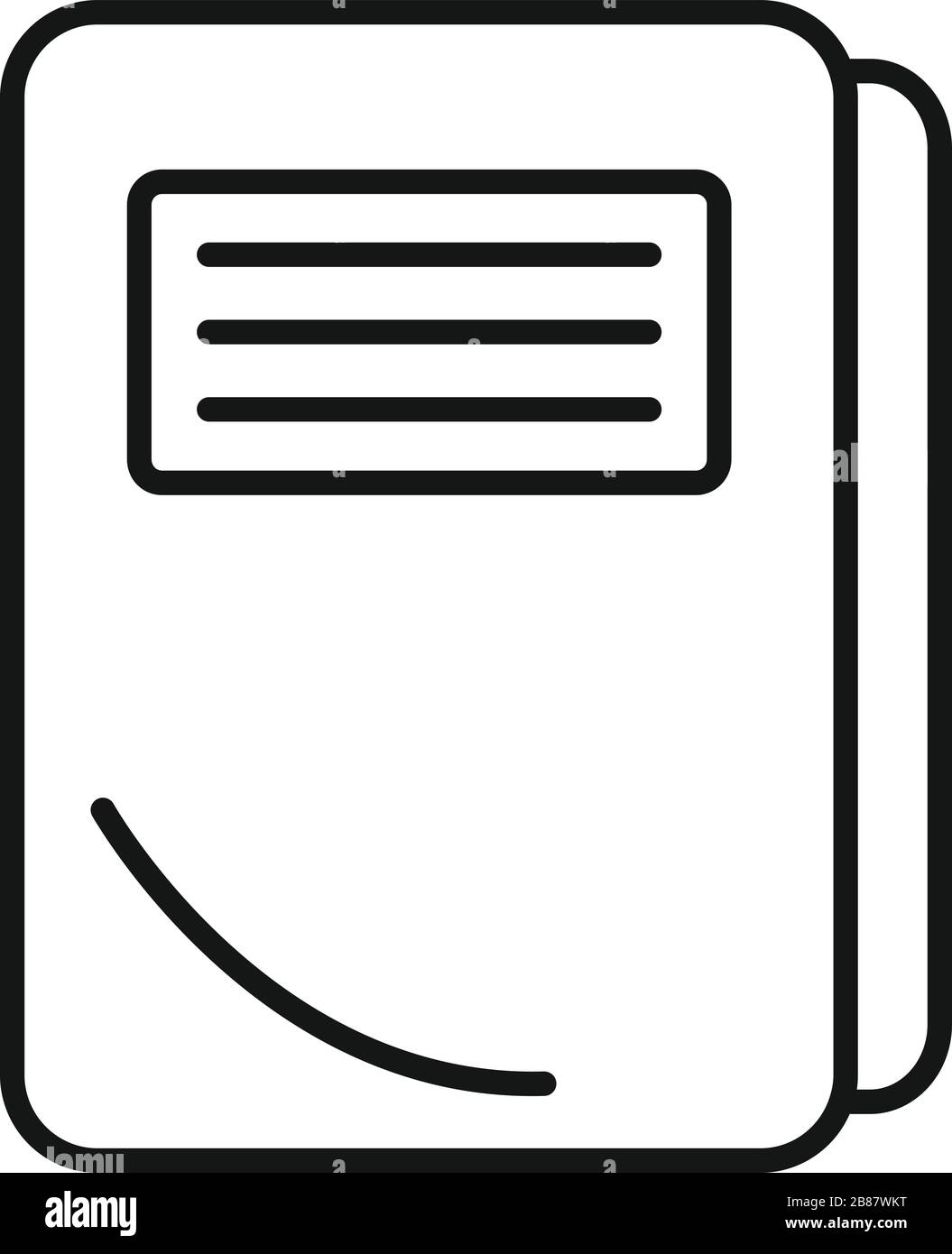 Patient folder icon. Outline patient folder vector icon for web design ...