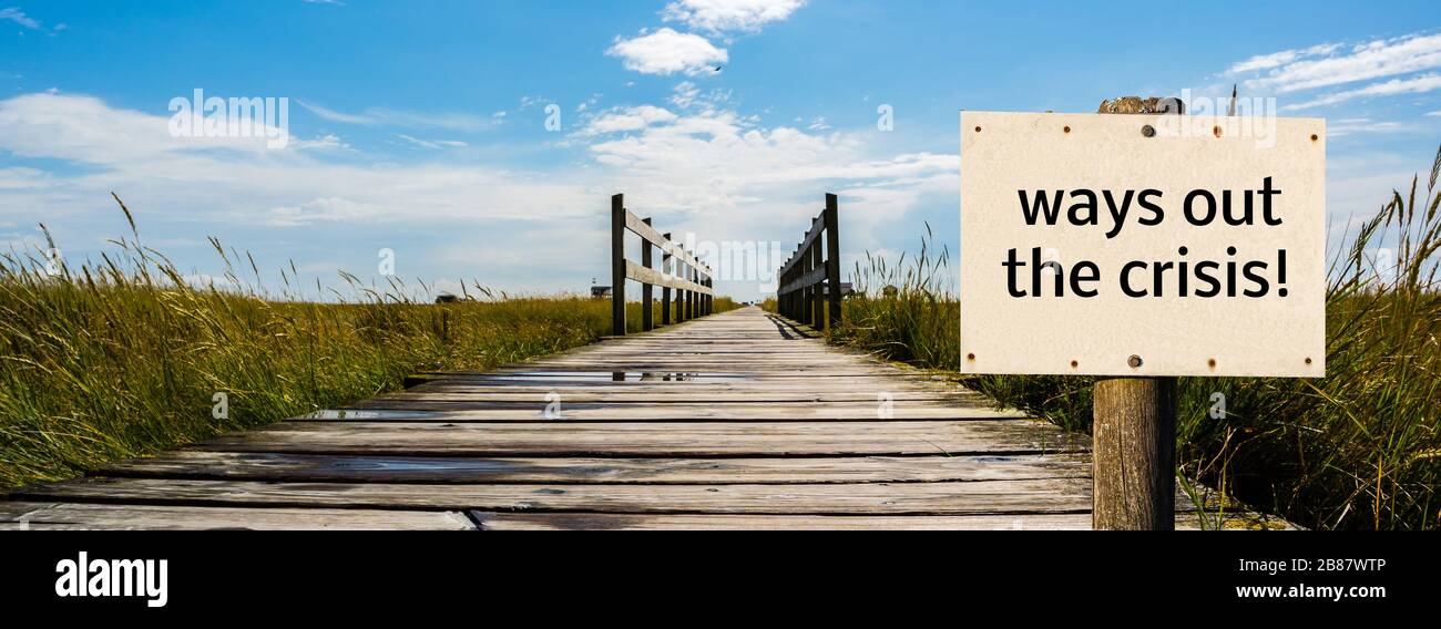 Crisis sign bridge hi-res stock photography and images - Alamy