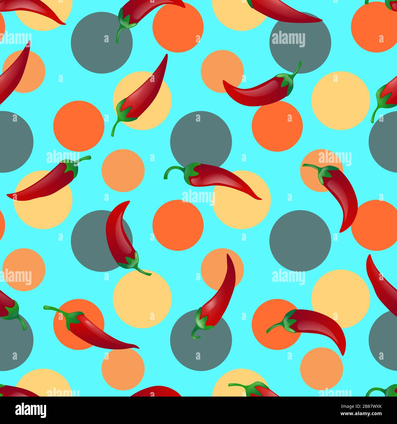 Pepper seamless pattern Stock Vector Image & Art - Alamy