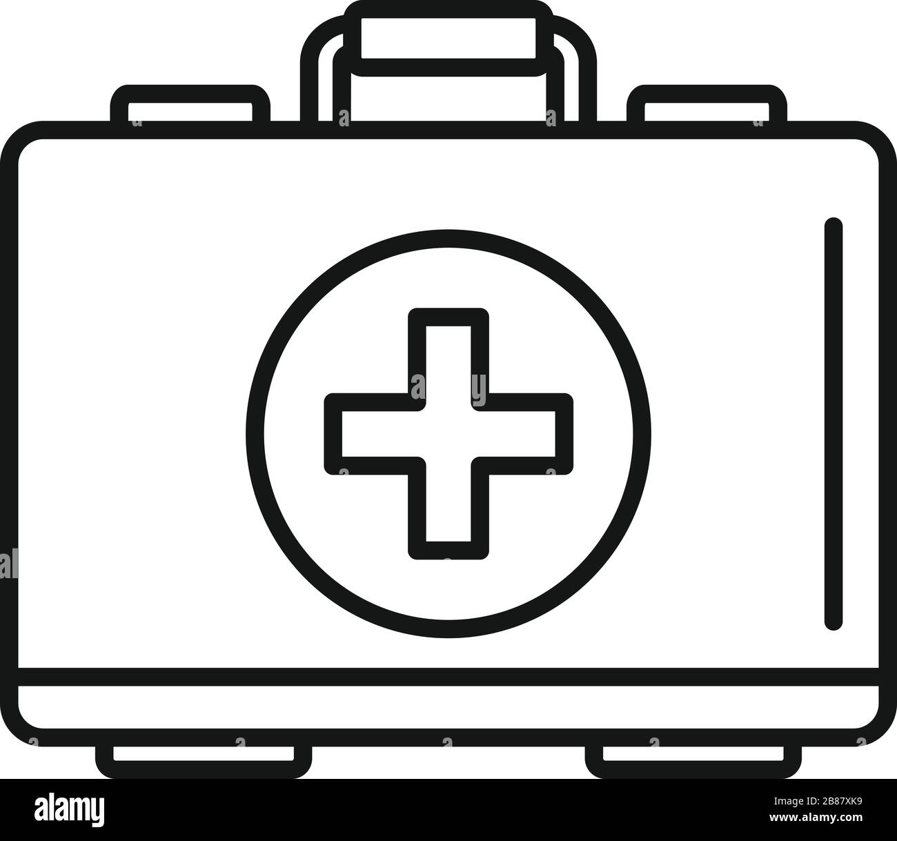 First aid kit icon. Outline first aid kit vector icon for web design ...