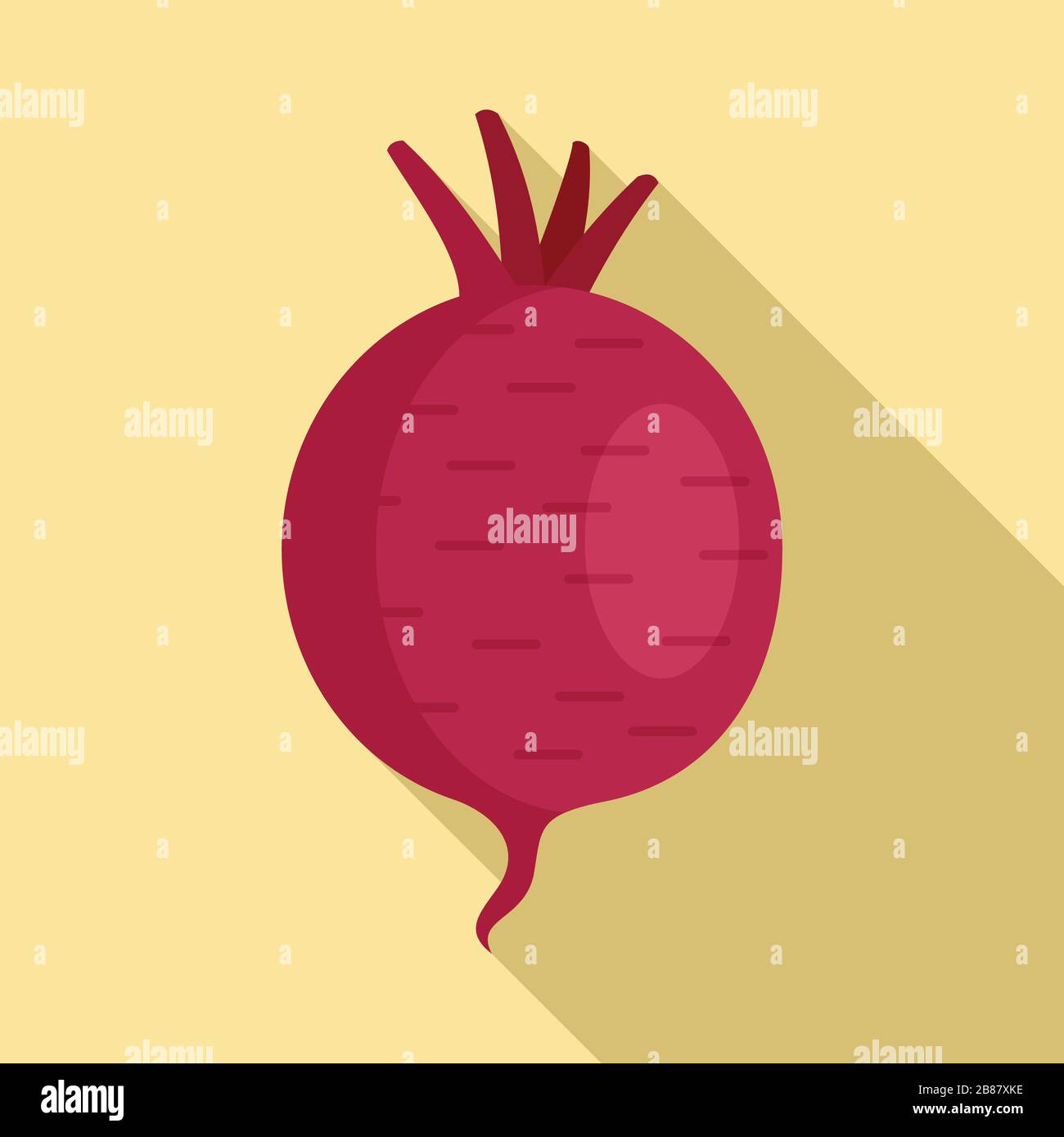 Beet icon. Flat illustration of beet vector icon for web design Stock ...
