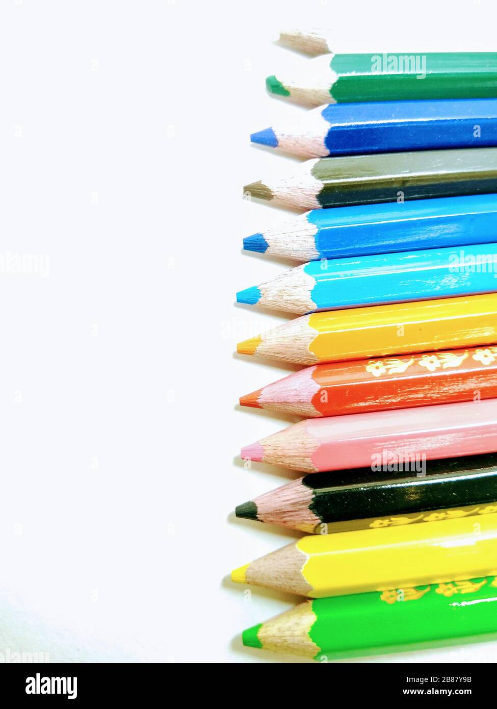 A picture of sketch colours Stock Photo - Alamy