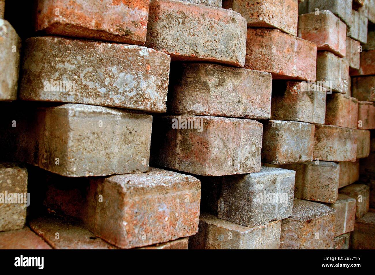 Stacked up bricks hi-res stock photography and images - Alamy