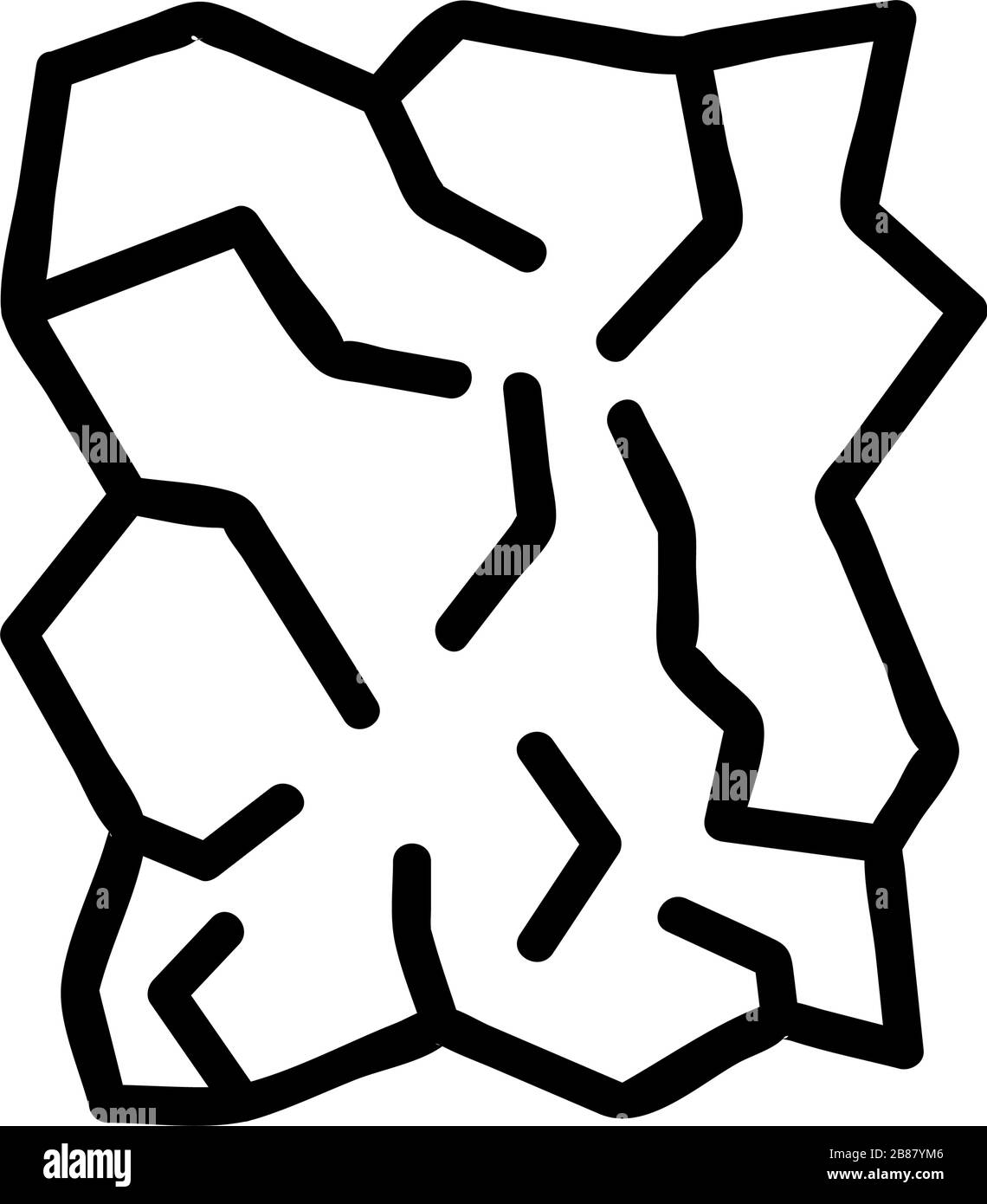 crumpled foil icon vector outline illustration Stock Vector Image & Art ...