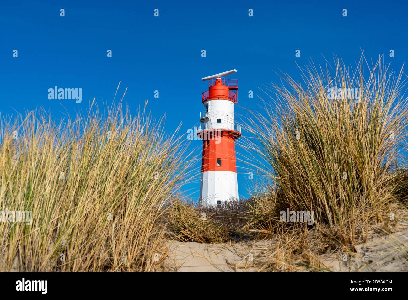 Small lighthouse Borkum, out of service since 2003, still serves as ...