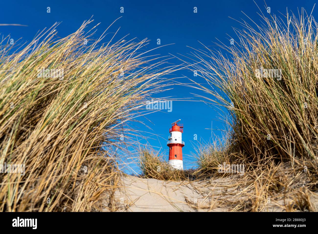 Small lighthouse Borkum, out of service since 2003, still serves as ...