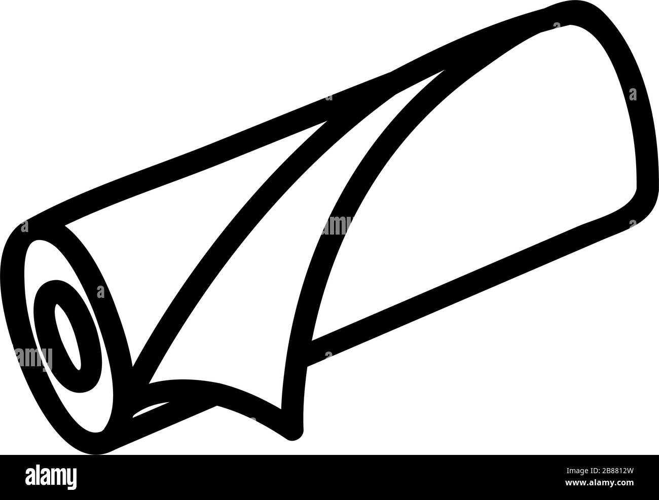 foil in roll icon vector outline illustration Stock Vector Image & Art ...