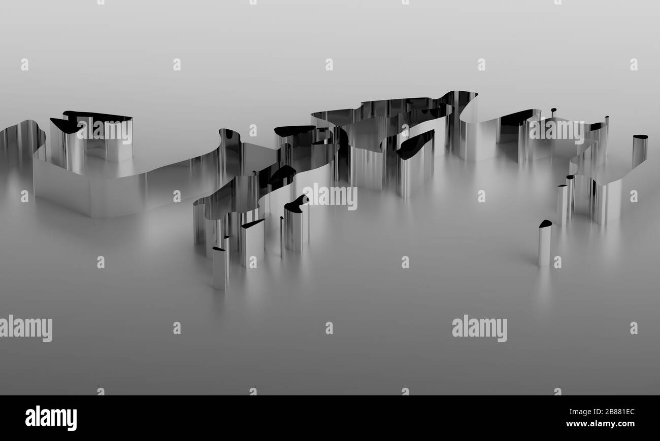 Abstract 3d render, background design, modern illustration Stock Photo ...