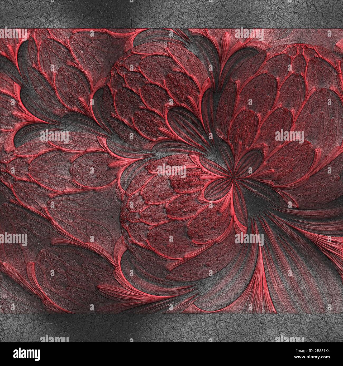 Luxury background with embossed pattern on leather for creative design ...