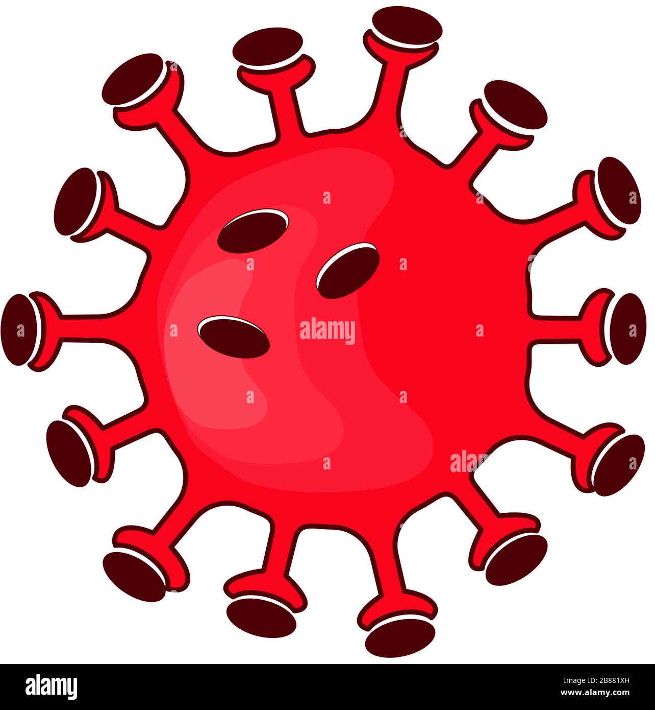 A simple vector graphic of a virus Stock Photo - Alamy