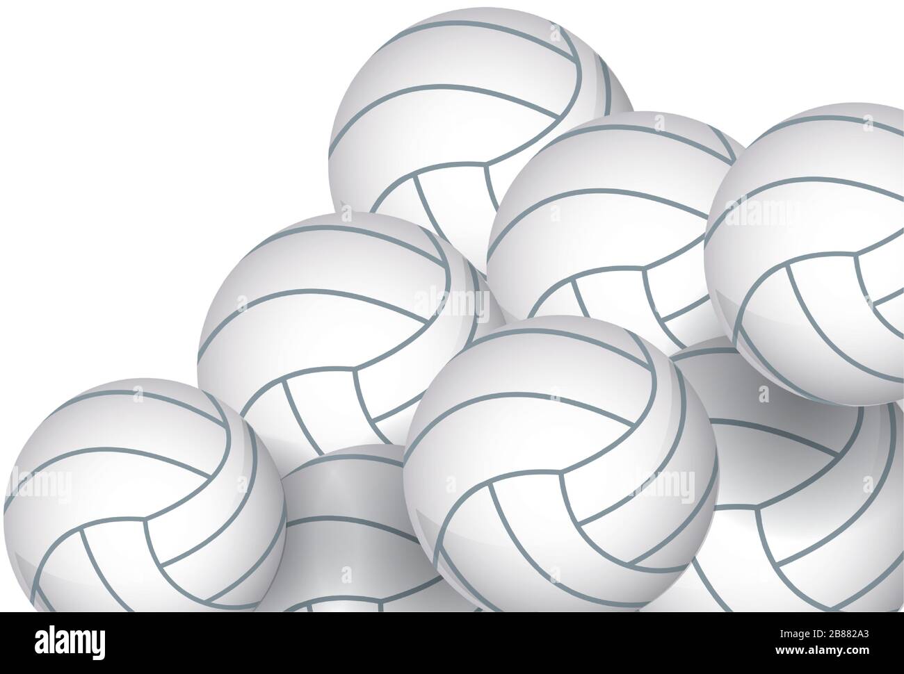 volleyball balloons sport equipment icons Stock Vector Image & Art - Alamy
