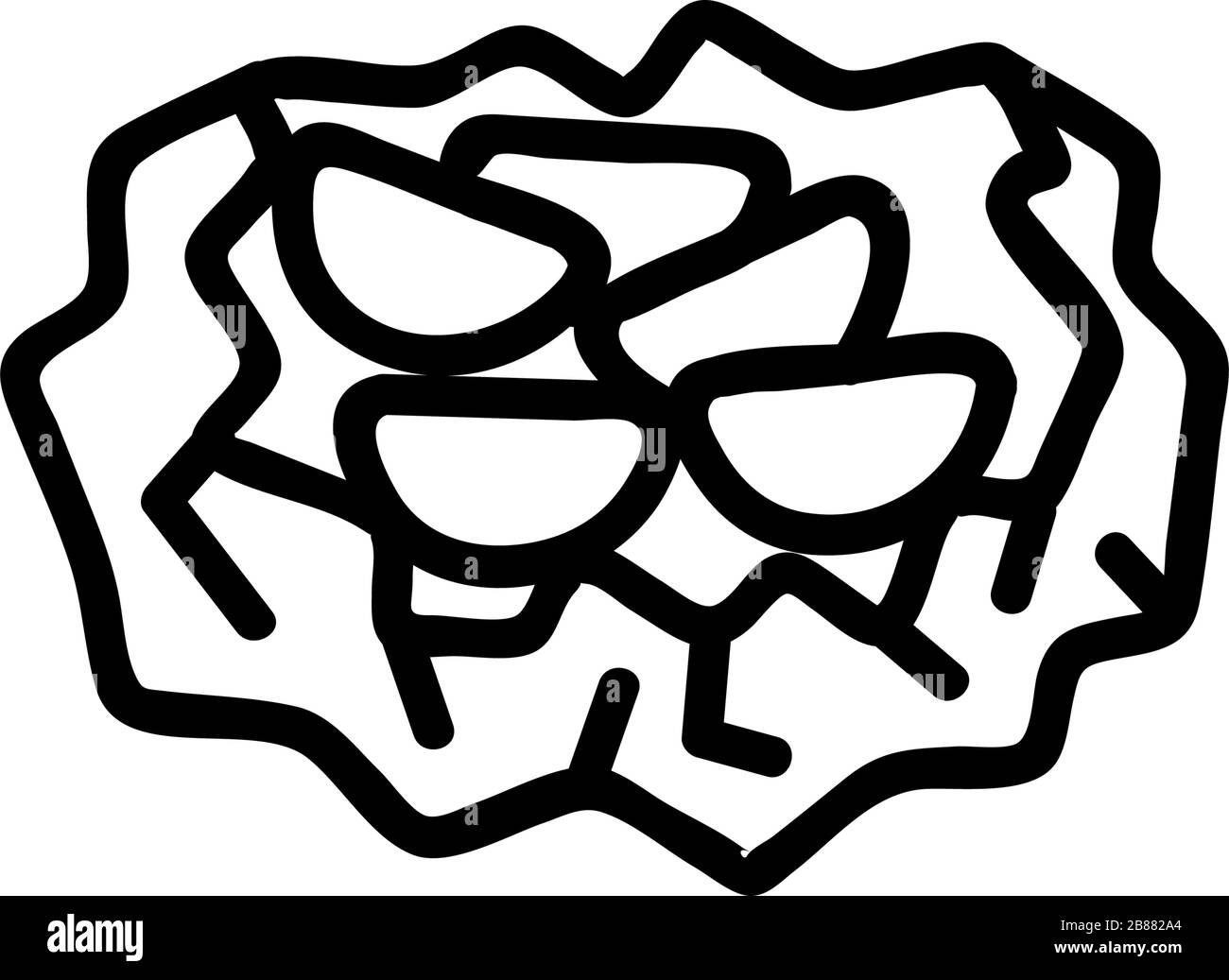 crumpled foil icon vector outline illustration Stock Vector Image & Art ...