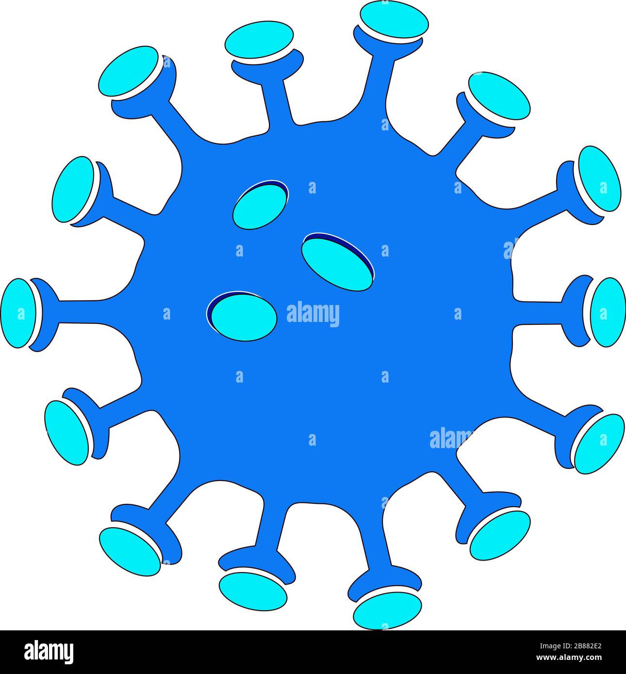 A simple vector graphic of a virus Stock Vector Image & Art - Alamy