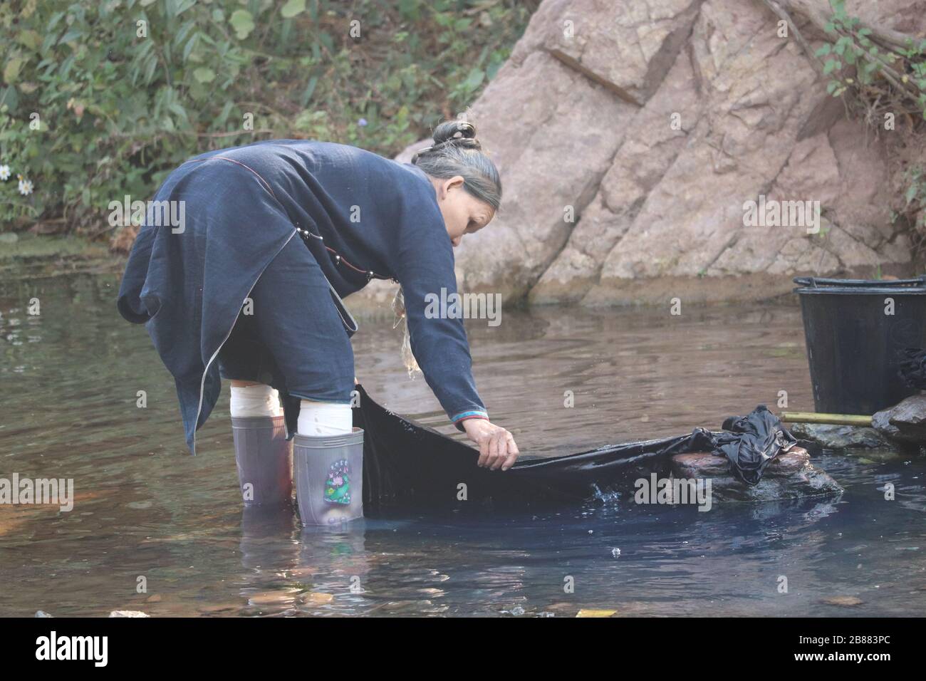 An indigenous Lantern woman,Laos Stock Photo - Alamy