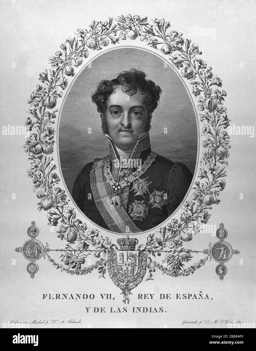 FERNANDO VII - REY DE ESPAÑA Y DE LAS INDIAS - 1784/1833. Author ...