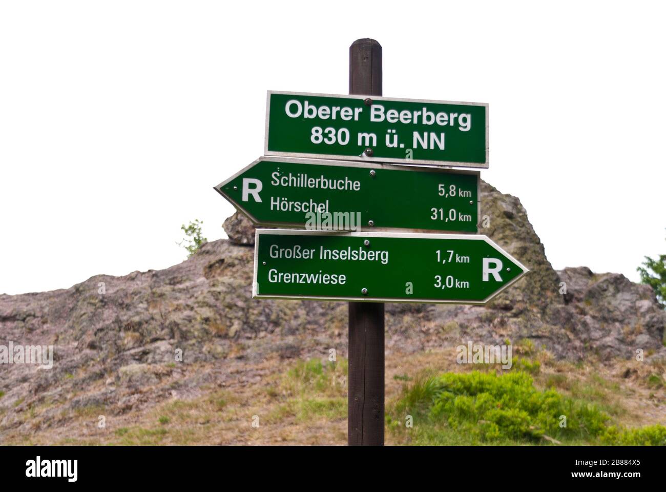 Rennsteig sign hi-res stock photography and images - Alamy