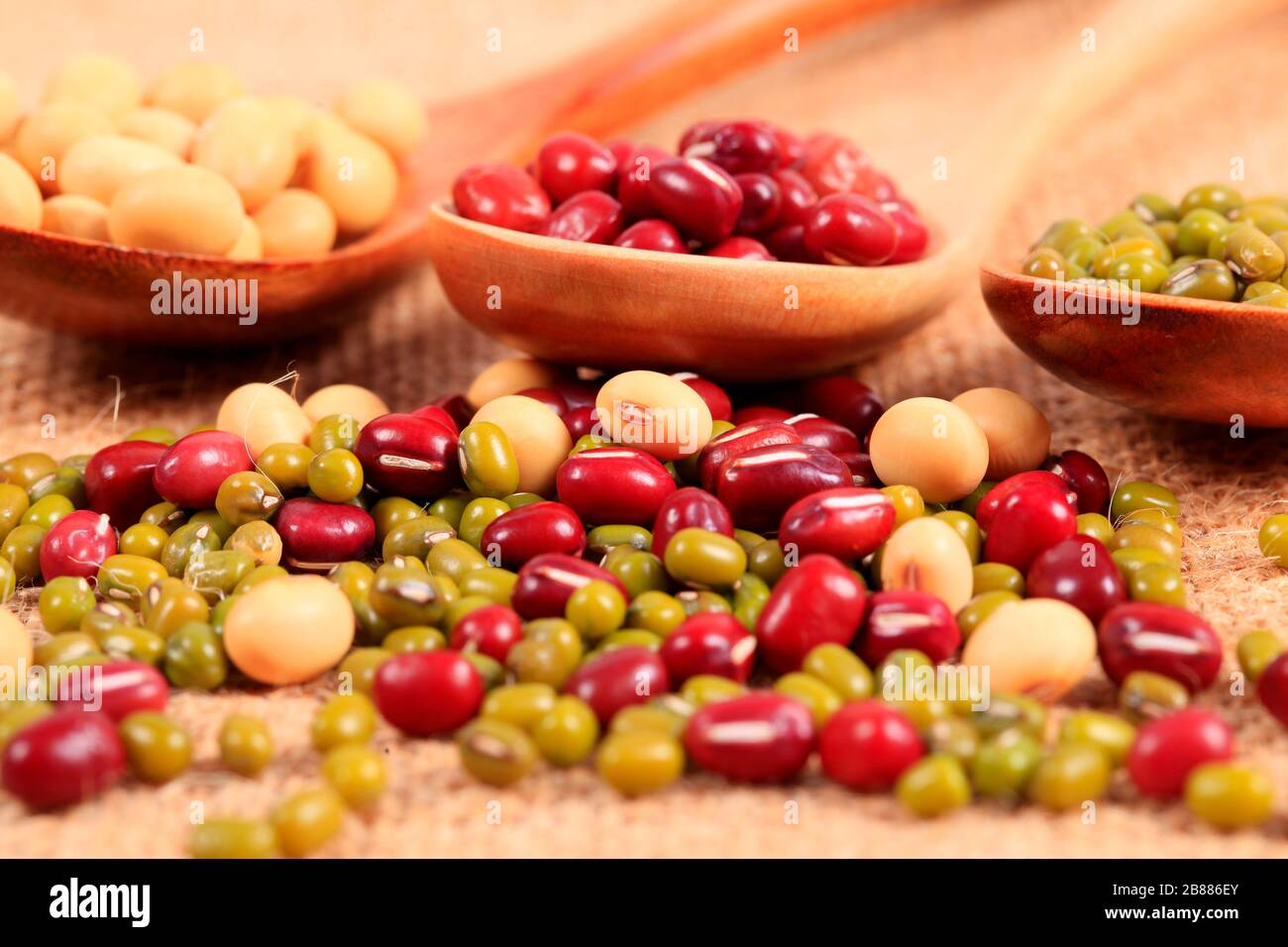 collection of legumes, A close-up Stock Photo - Alamy
