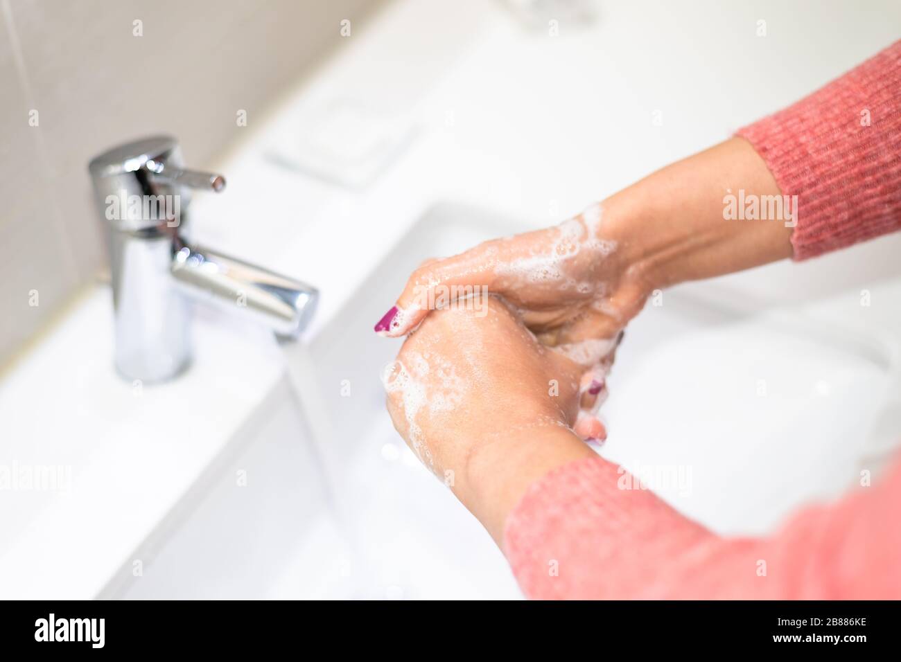 Soap for washing away germs hi-res stock photography and images - Alamy