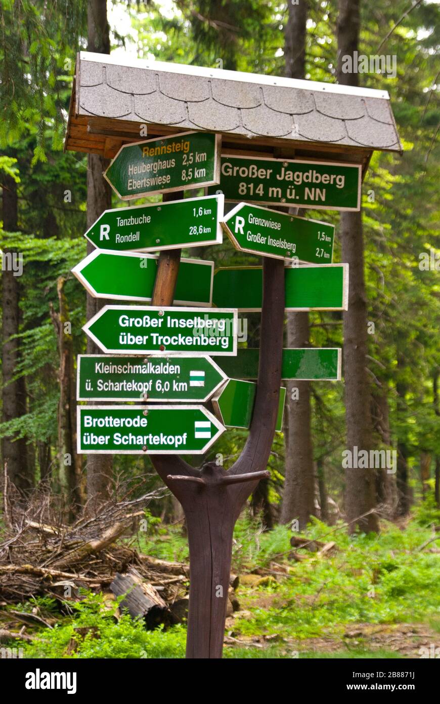Rennsteig sign hi-res stock photography and images - Alamy