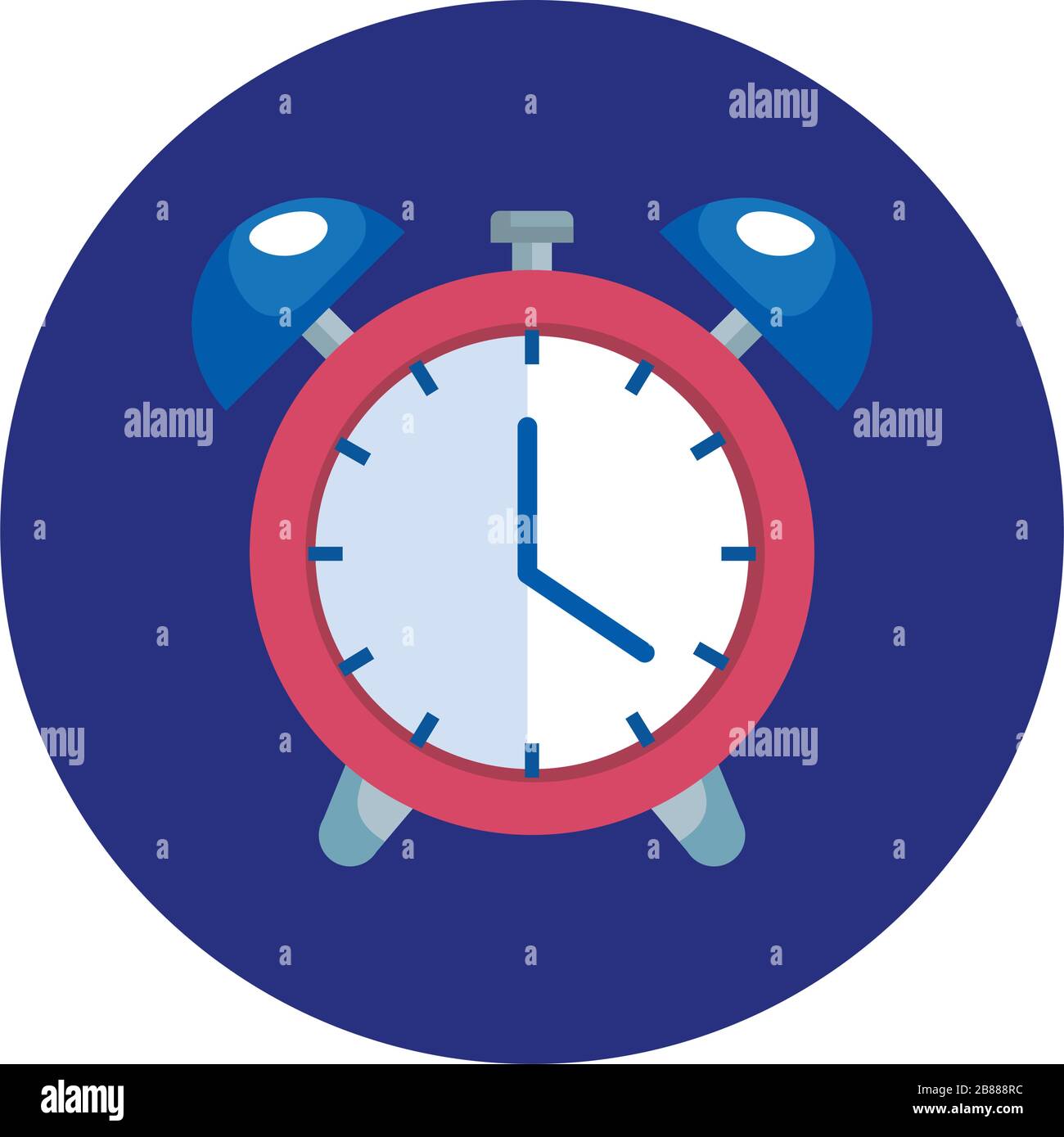 Alarm clock of circular shape hi-res stock photography and images - Alamy