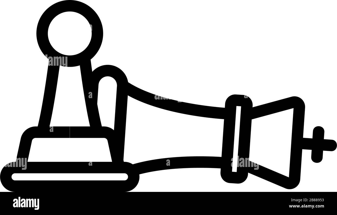 chess pawns icon vector outline illustration Stock Vector Image & Art ...