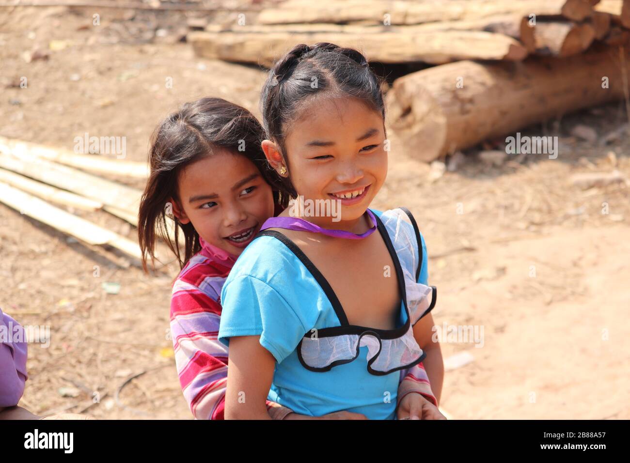 TRIBAL CHILDREN IN A VILLAGE IN LUANG NAMTHA PROVINCE,NORTHERN LAOS ...