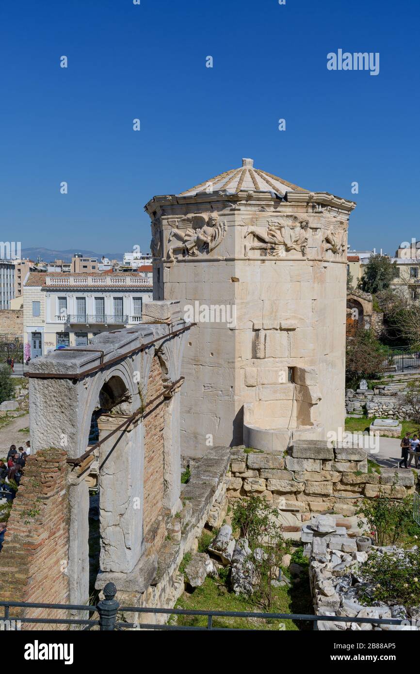 Bath house of the winds athens hi-res stock photography and images - Alamy