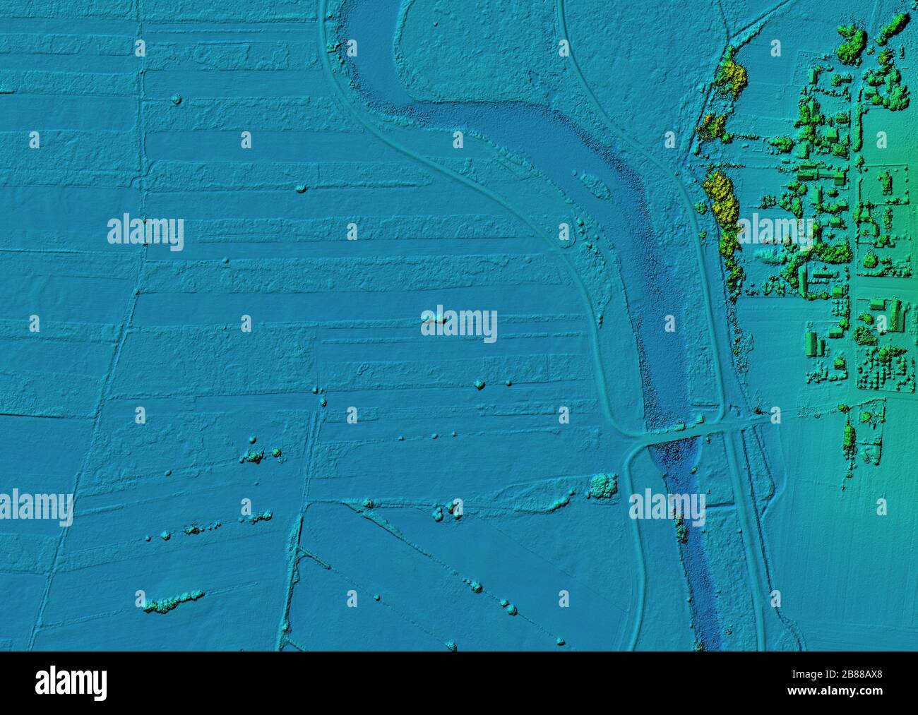 DEM - digital elevation model. Product made after proccesing pictures ...