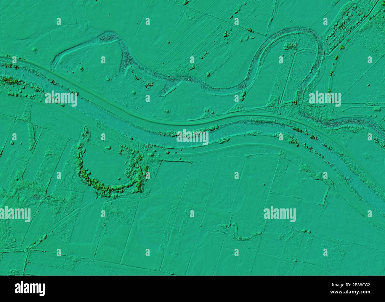 Map of oxbow hi-res stock photography and images - Alamy