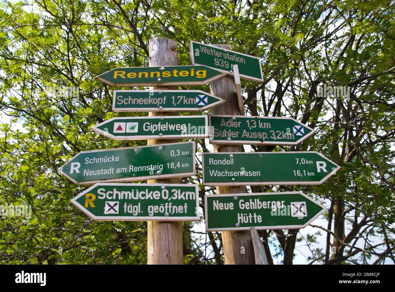 Rennsteig trail germany hi-res stock photography and images - Alamy