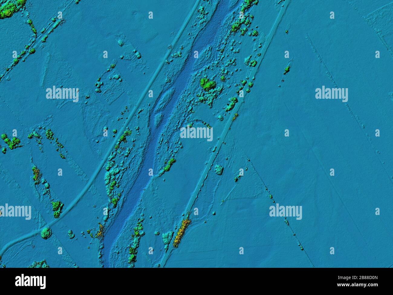 Map of oxbow hi-res stock photography and images - Alamy