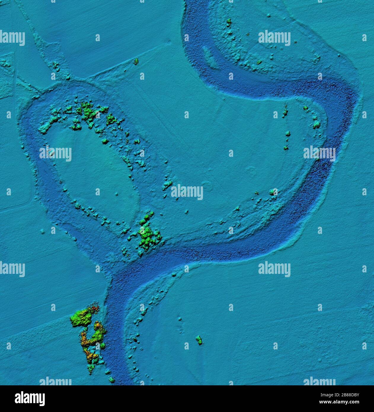 Map of oxbow hi-res stock photography and images - Alamy