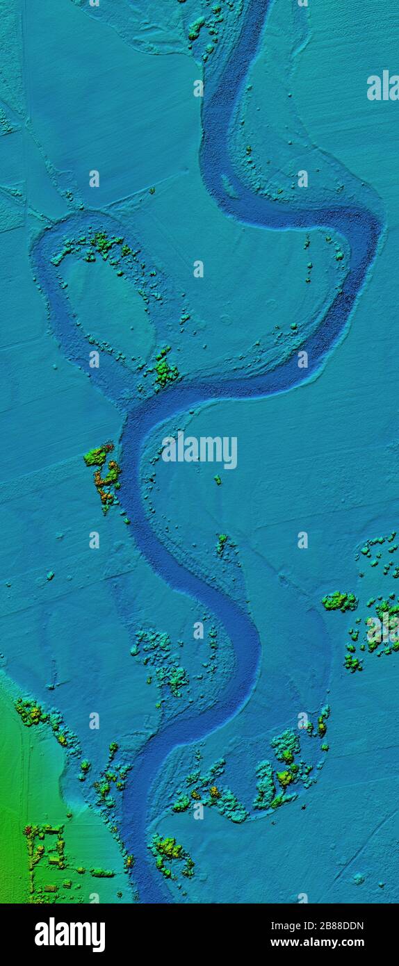 Map of oxbow hi-res stock photography and images - Alamy