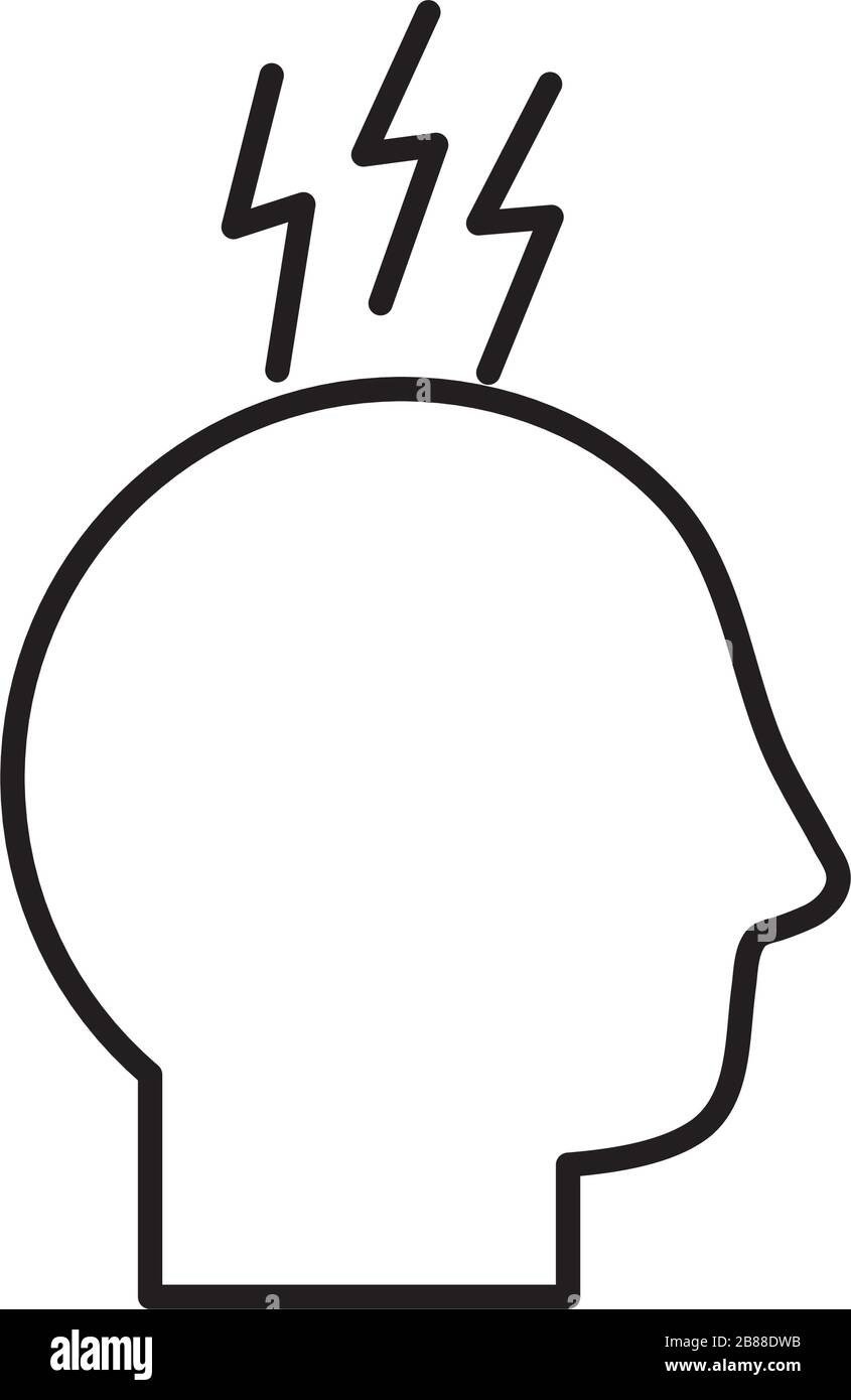Headache symbol Stock Vector Images - Alamy
