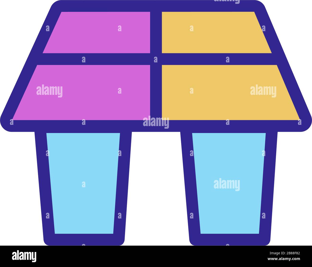 delicious flavored yogurt icon vector outline illustration Stock Vector ...