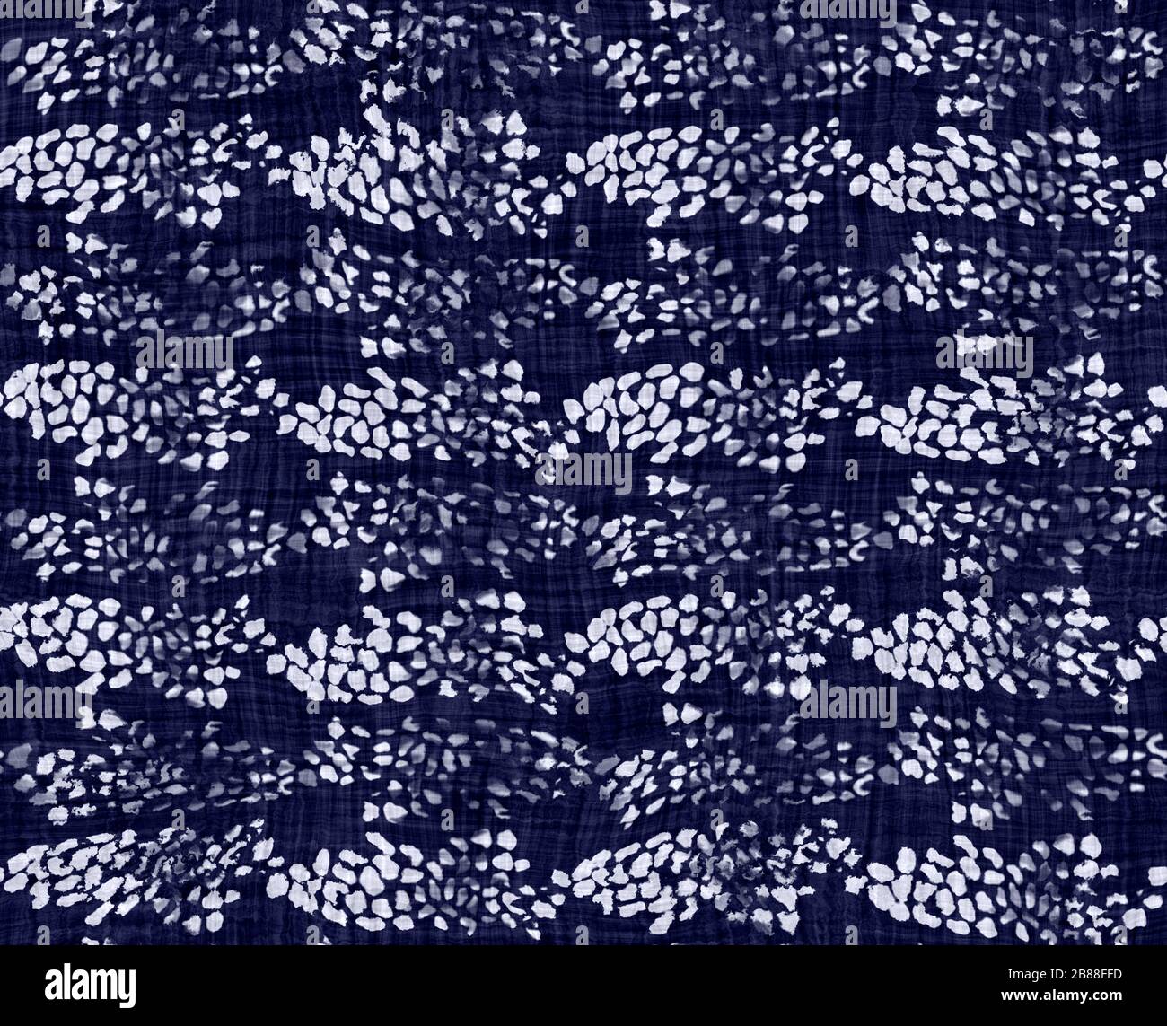 Indigo blue wax resist dyed effect texture background. Seamless ...