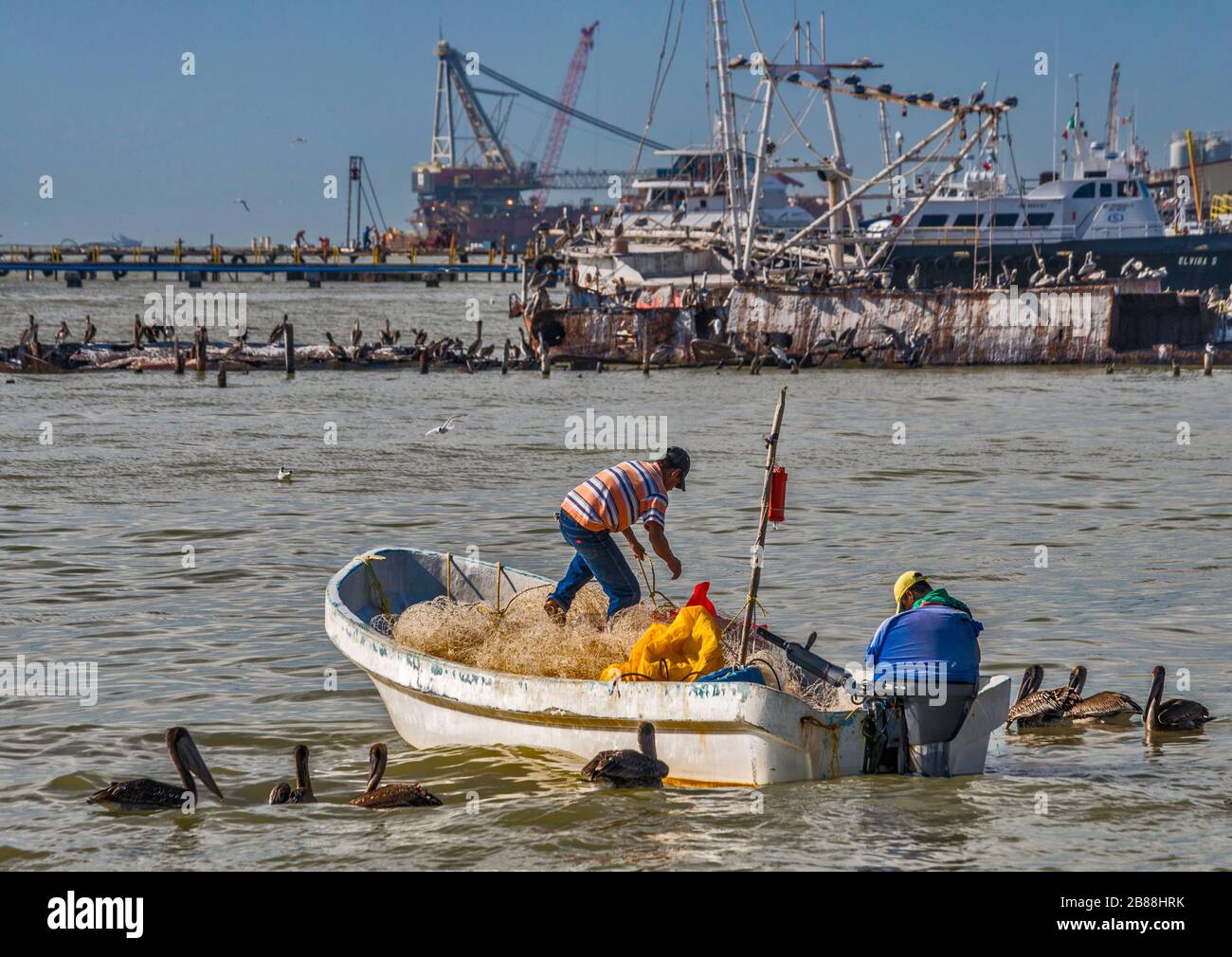 Ciudad del carmen boats hi-res stock photography and images - Alamy