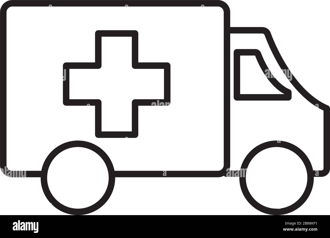ambulance line style icon vector design Stock Vector Image & Art - Alamy
