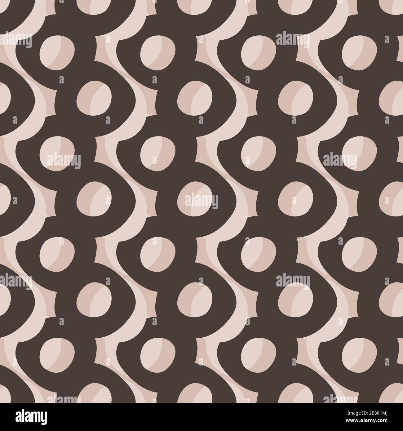 Hand drawn whimsical spotty dots seamless pattern. Vector wonky ...